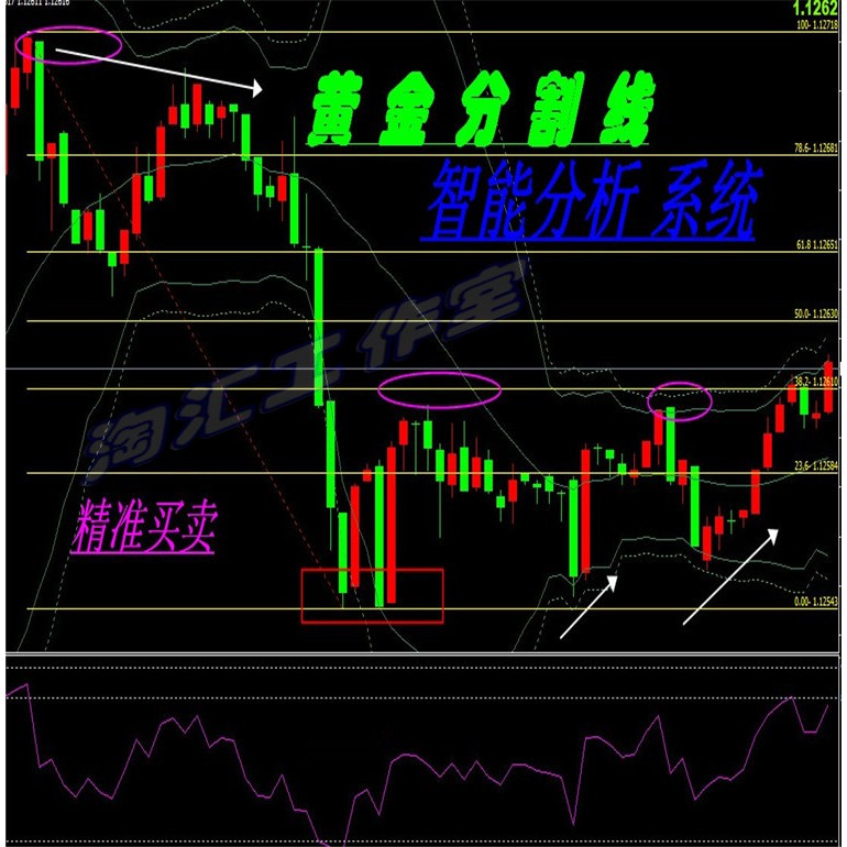 Gold Dividing Line Foreign Exchange MT4 Indicator BTC Indicator ...