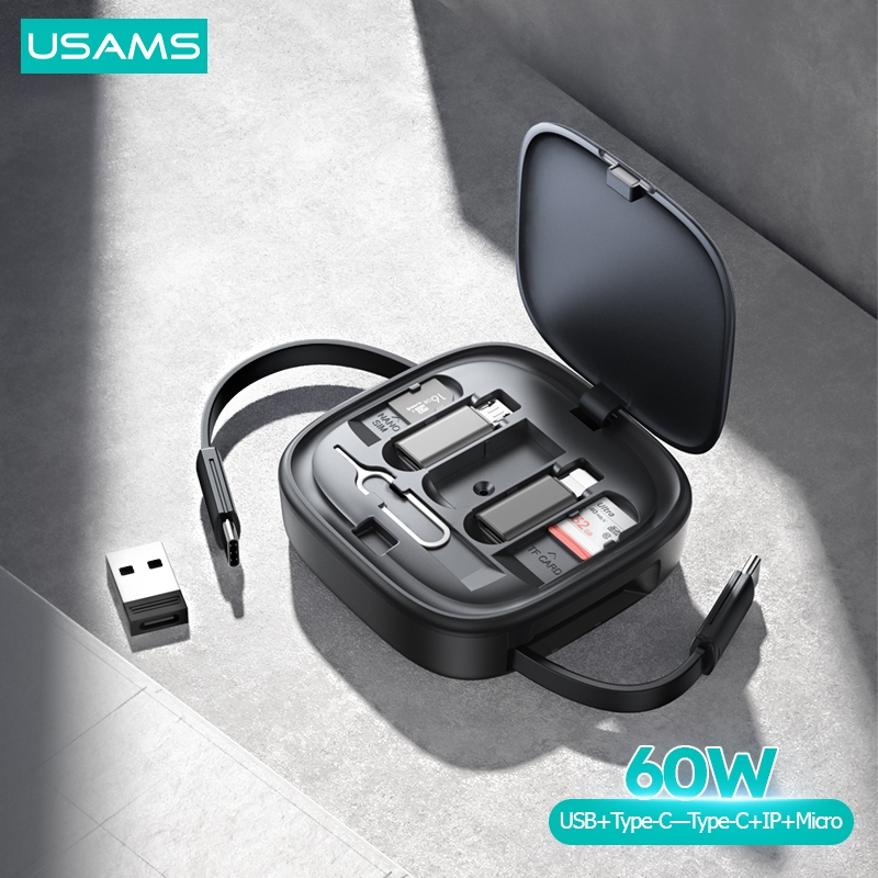 USAMS U87 Fast Charging Cable USB C Cable With Multiple Connectors ...