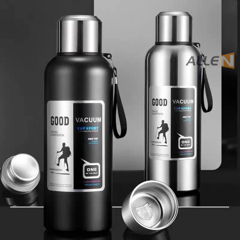 【ALLEN】600-2000ml all-steel thermos cup 316 stainless steel thermos bottle Vacuum stainless ...