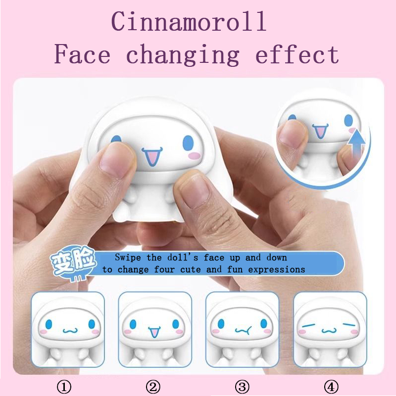 Sanrio Face Changing Doll Series Blind Box Kuromi Cinnamoroll Hello ...