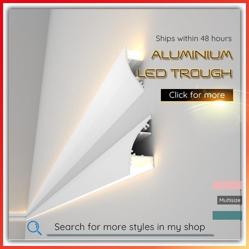 LED Luminous Crown Moulding Ceiling Profile Plaster Line Light Curtain ...