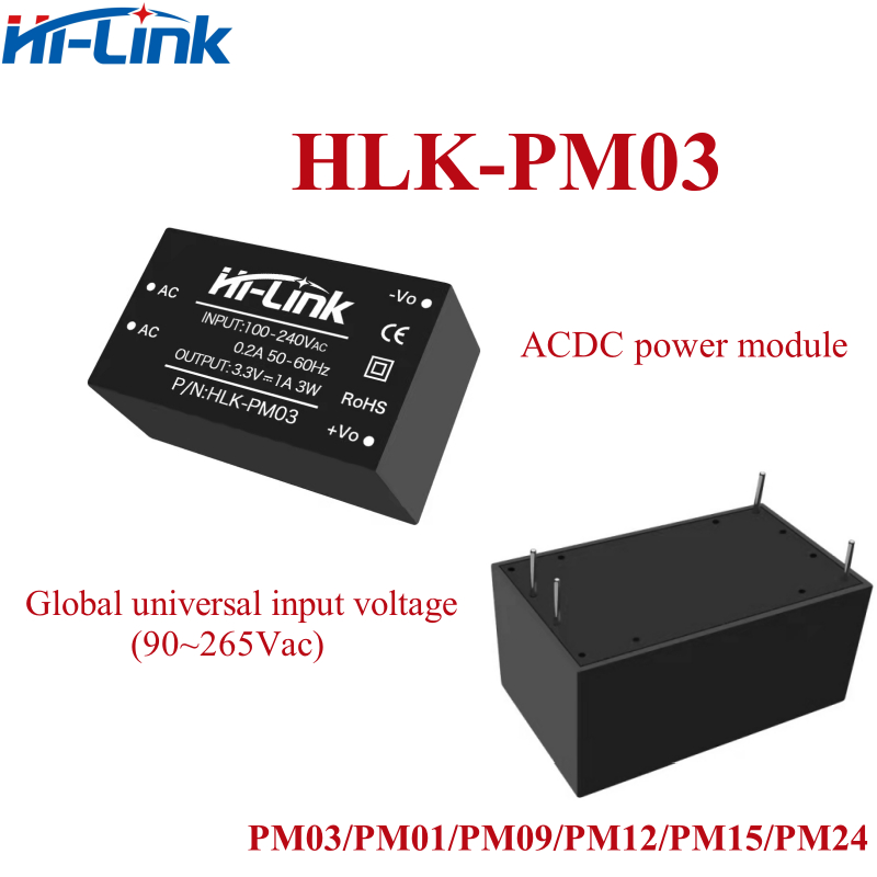 HLK-PM03 HLK-PM03 AC To DC Isolated Switch Power Supply Module 3V Smart Switch Step-Down 220V To ...