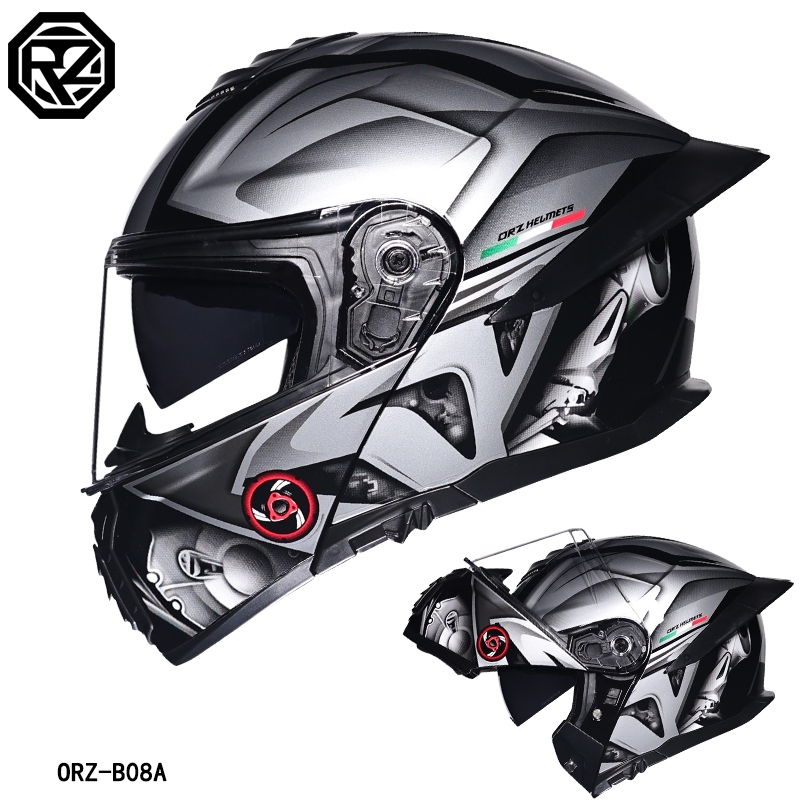 New 3C certified ORZ motorcycle helmet, men's and women's Bluetooth ...