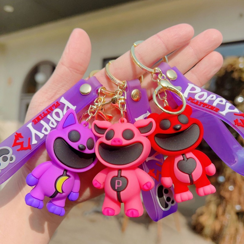 Poppy Playtime Smiling Critters keychain 10cm Cartoon Hopscotch Catnap ...