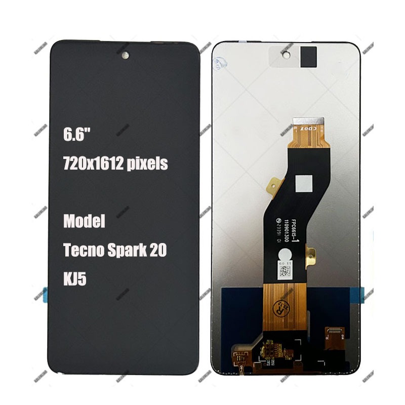 Original Tecno Spark 20 Spark 20 Pro KJ5 KJ6 LCD Display Touch Screen Digitizer Assembly ...