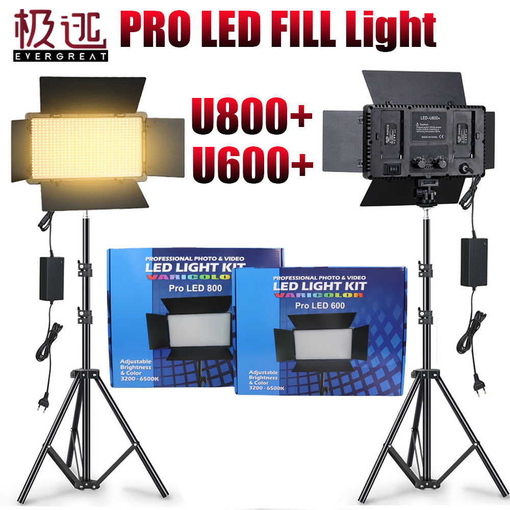 DSLR Camera PRO LED Fill Light U600+/U800+ For Indoor & Outdoor Dual ...