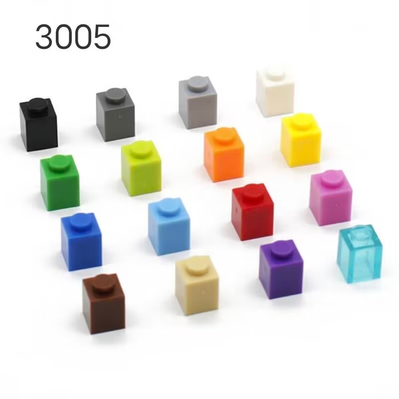 1 x 1 High Brick Small Particle Building Blocks Compatible with Lego ...