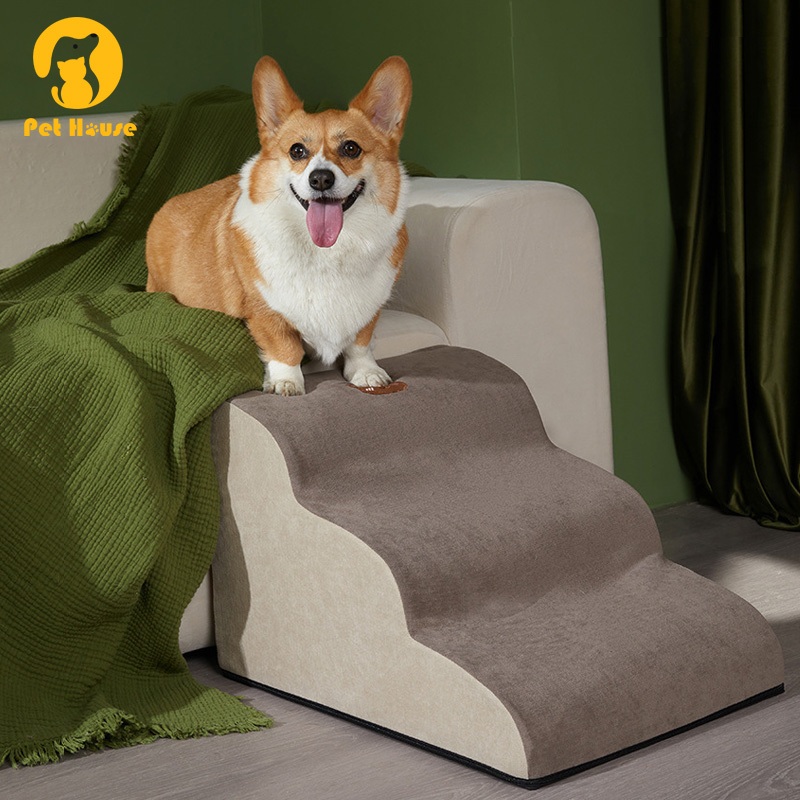 Pet Stairs Small Dog Cats 3 Steps Sofa Steps Removable Washable Non ...