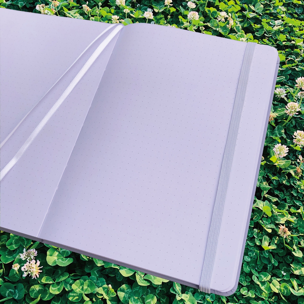 160gsm bamboo paper light purple hardcover bullet dotted journal ...