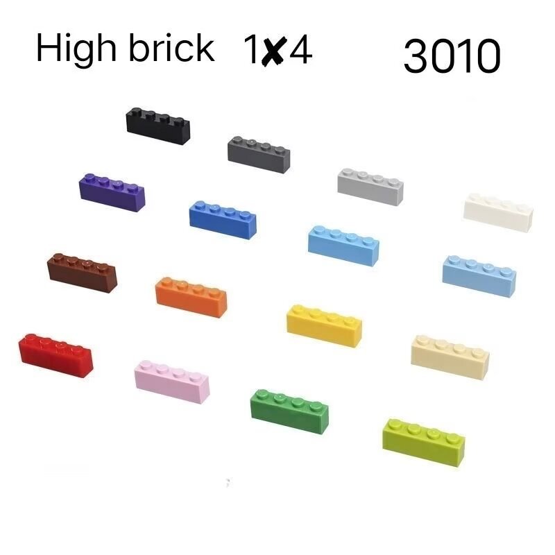 1x4 High Brick MOC Small Particle Building Blocks Bulk Compatible 3010 ...