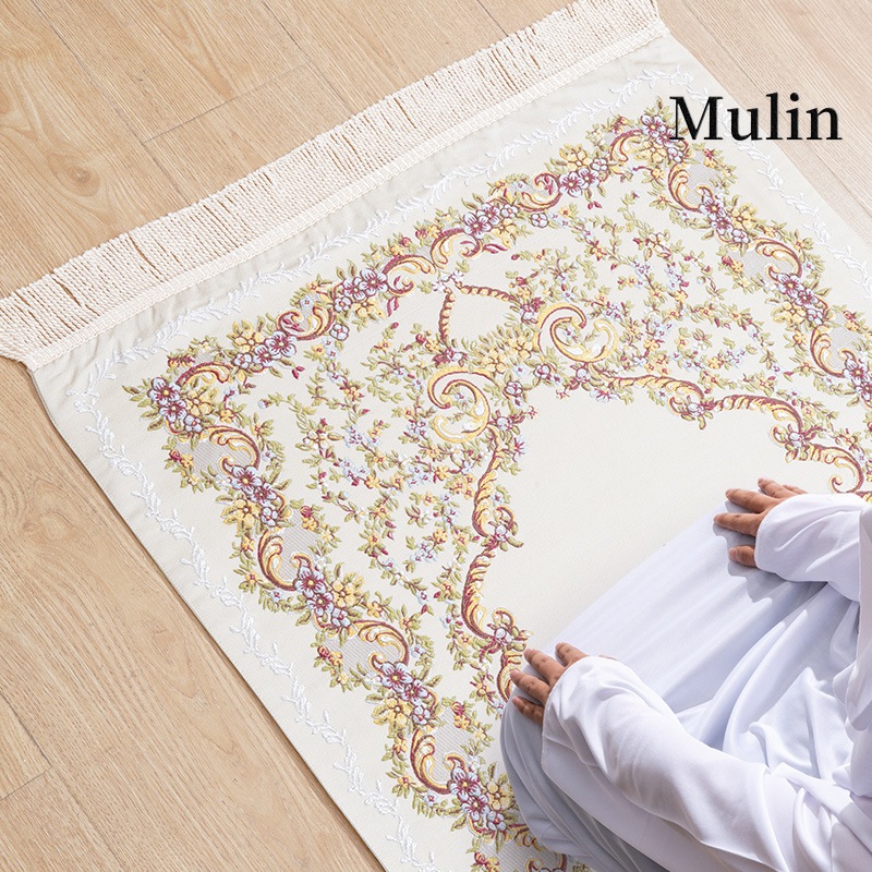 【READY STOCK】 Mulin Prayer Mat Sejadah Hand Embroidery 70 * 120cm ...