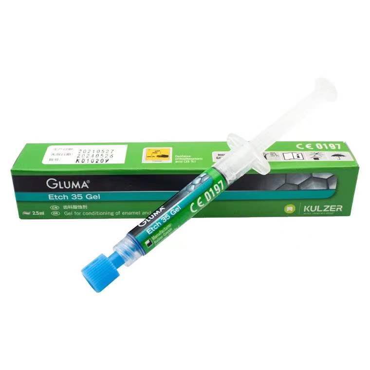 KULZER Etchant Orthodontic Adhesives Gluma Etch 35 GEL 2.5ml Syringe ...