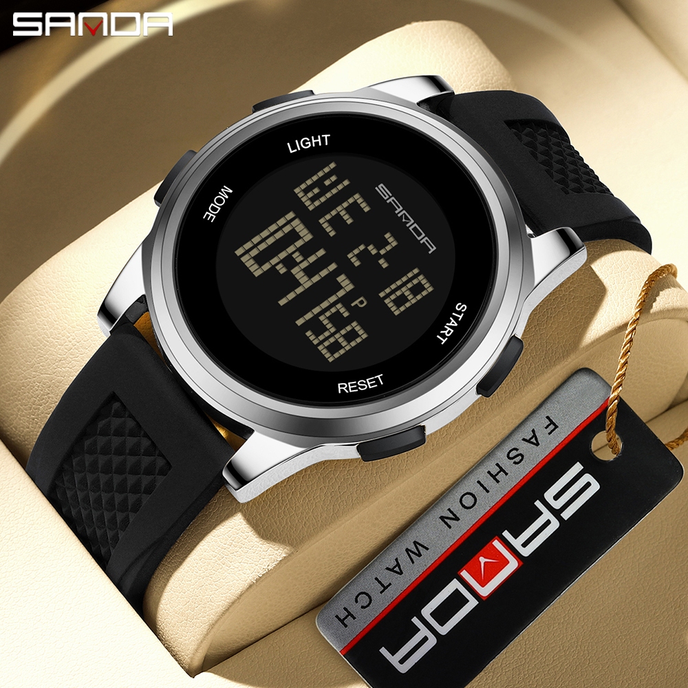 SANDA Digital Watch Men Military Army Sport Wristwatch Top Brand Luxury ...