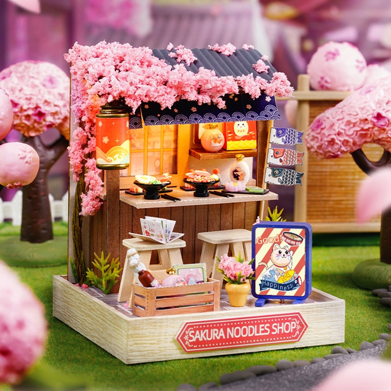 Mini Miniature Dollhouse DIY Small House Kit Making Room Toys Home ...