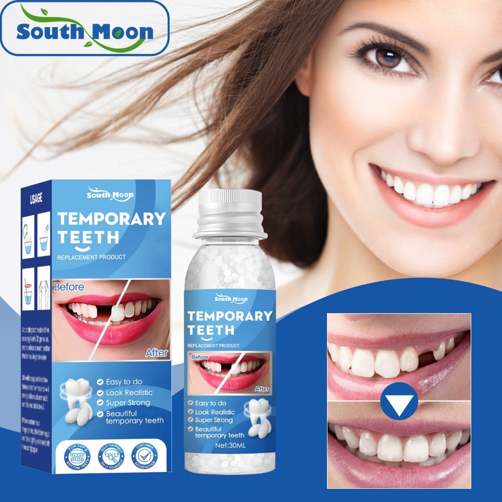 Temporary teeth repair kit denture hard glue with glue, denture teeth ...