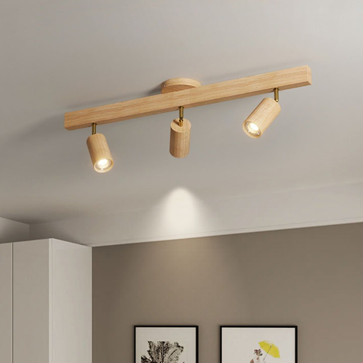 Japanese Log Led Ceiling Light Minimalist Track Light Modern Spotlight ...