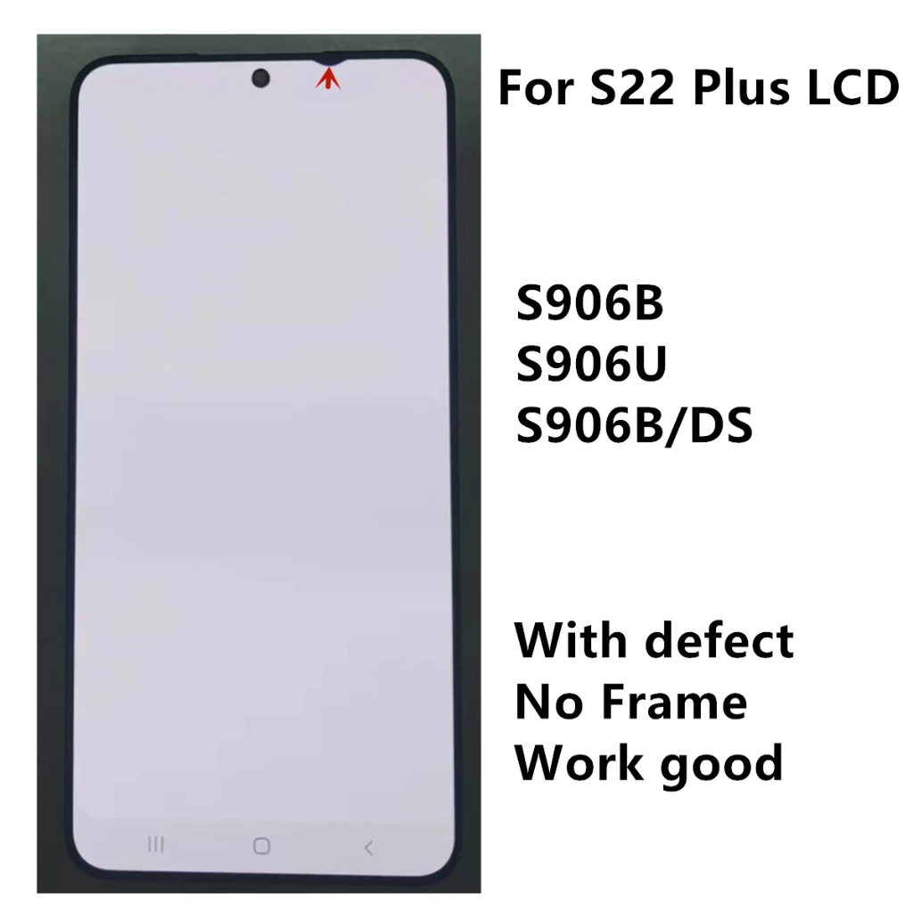 Original AMOLED S22 Plus LCD For Samsung S22 Plus S22+ S906 S906B S906B ...