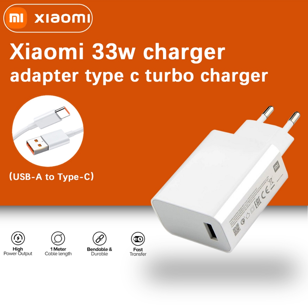 (Free gift) Original 33W 6A Turbo charger Fast Charging Adapter or USB ...