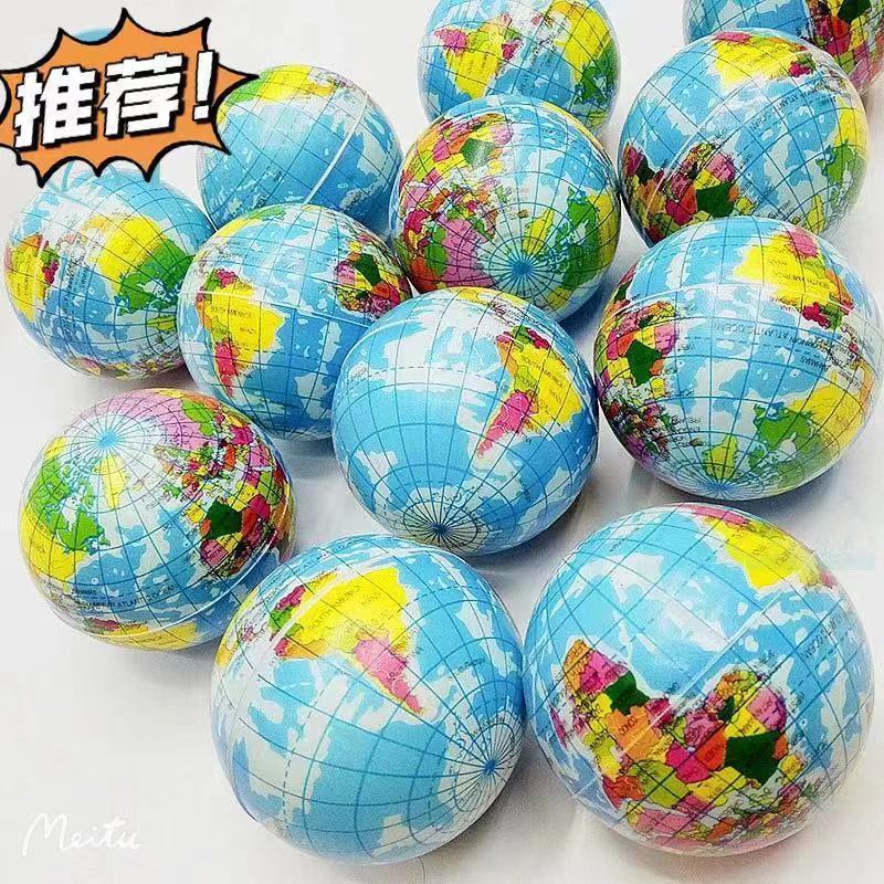 Stress Relief World Map Foam Ball Globe Ball Planet Earth Ball Adult ...