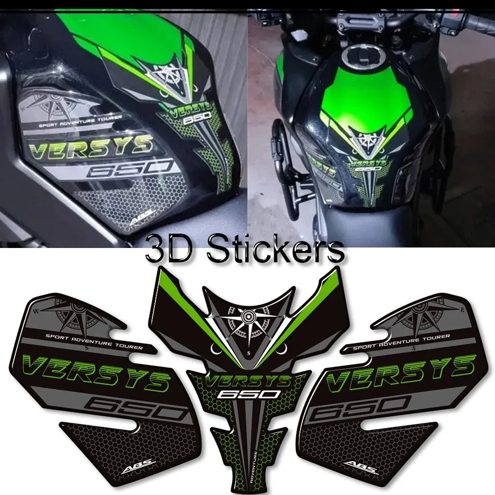 3D Stickers Fuel Oil Tank Pad Tankpad Gas Kit Knee Protector Adventure ...
