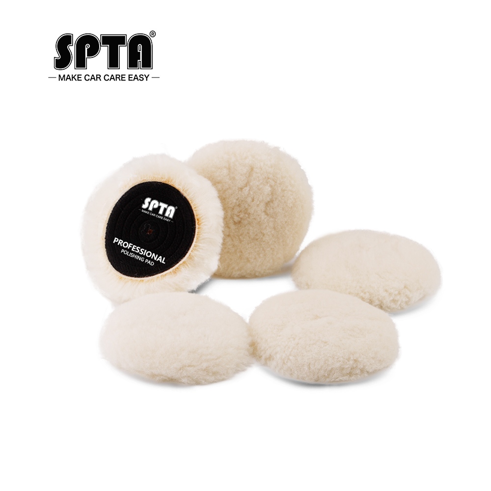 SPTA Heavy Cut Wool Polishing Pad High Density Lambs Pad Wax Applicator ...