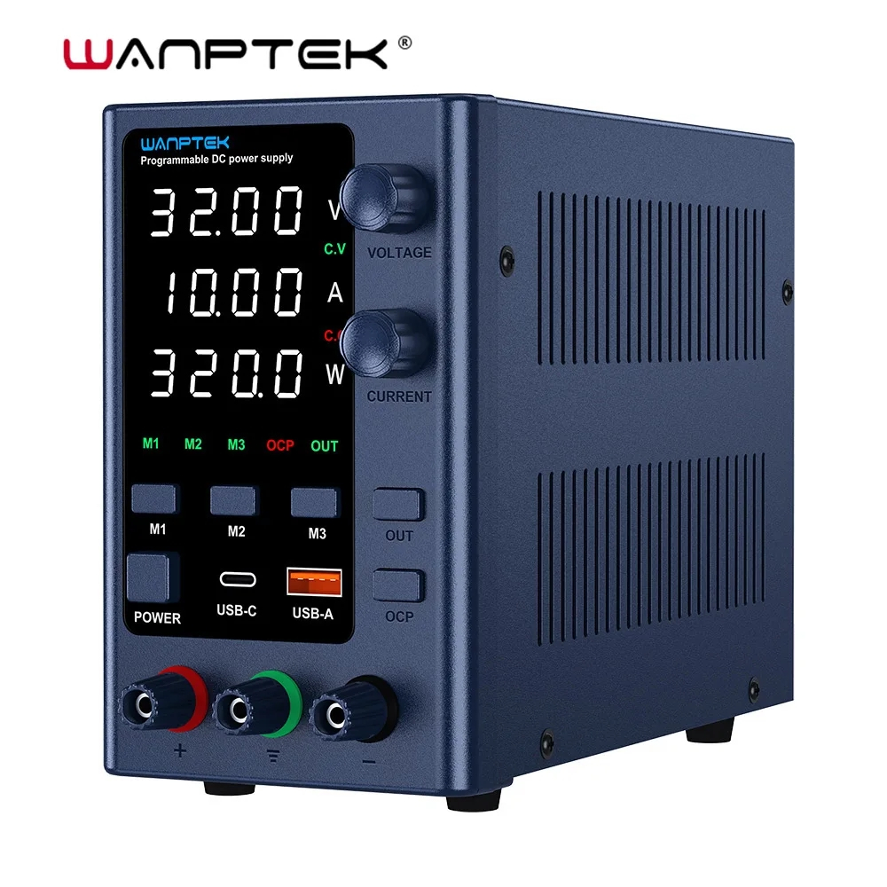 Wanptek Adjustable DC Power Supply 32V 10A, Switching Power Supply with ...