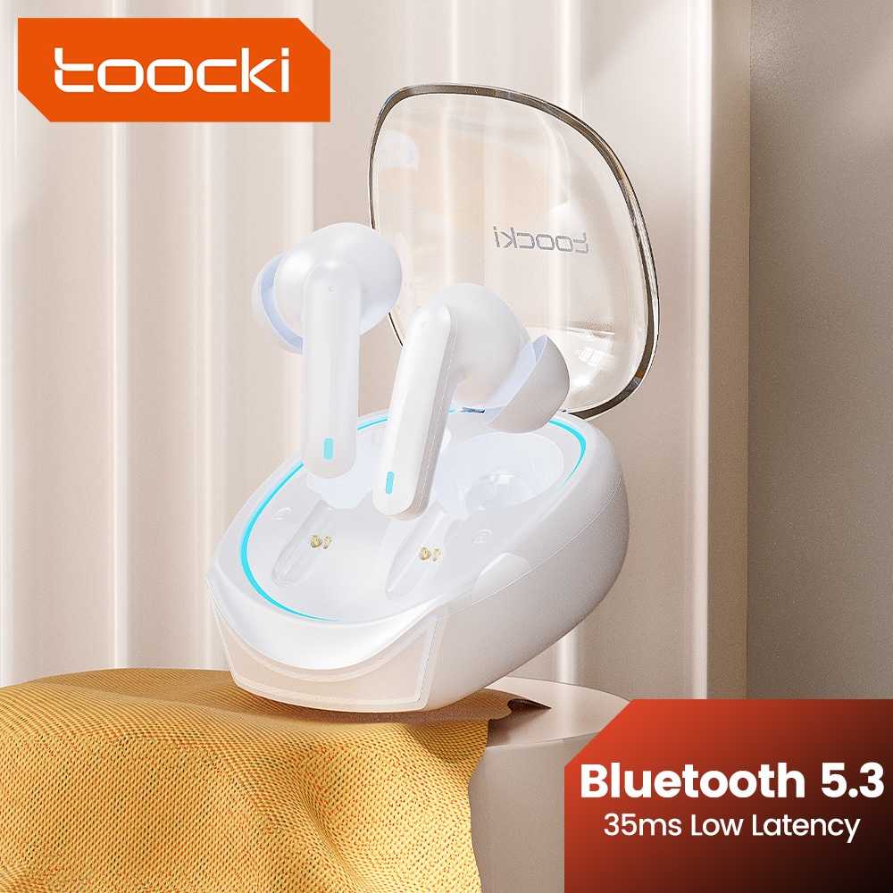 Toocki Gaming Earphones TWS Bluetooth 5.3 Wireless Headphones 3D Sound ...