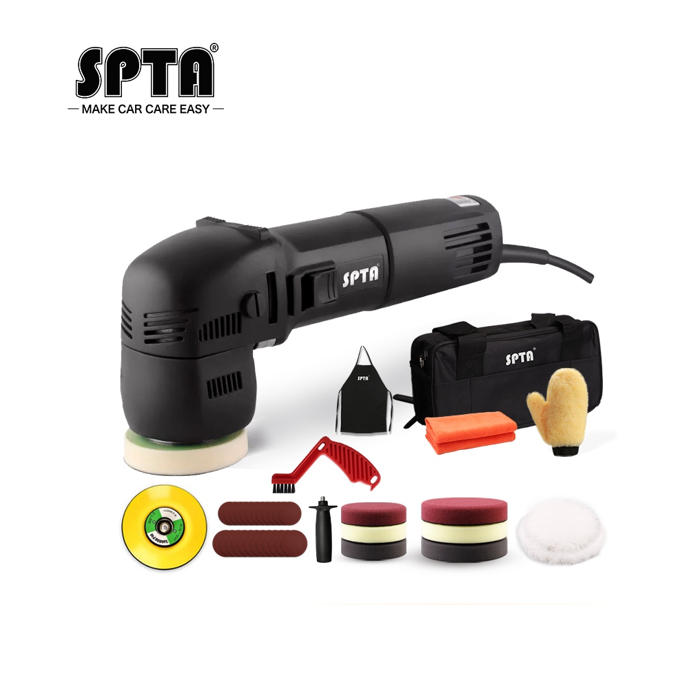 SPTA Buffer Orbital Car Polisher Variable Speed Orbit Dual Action Auto ...