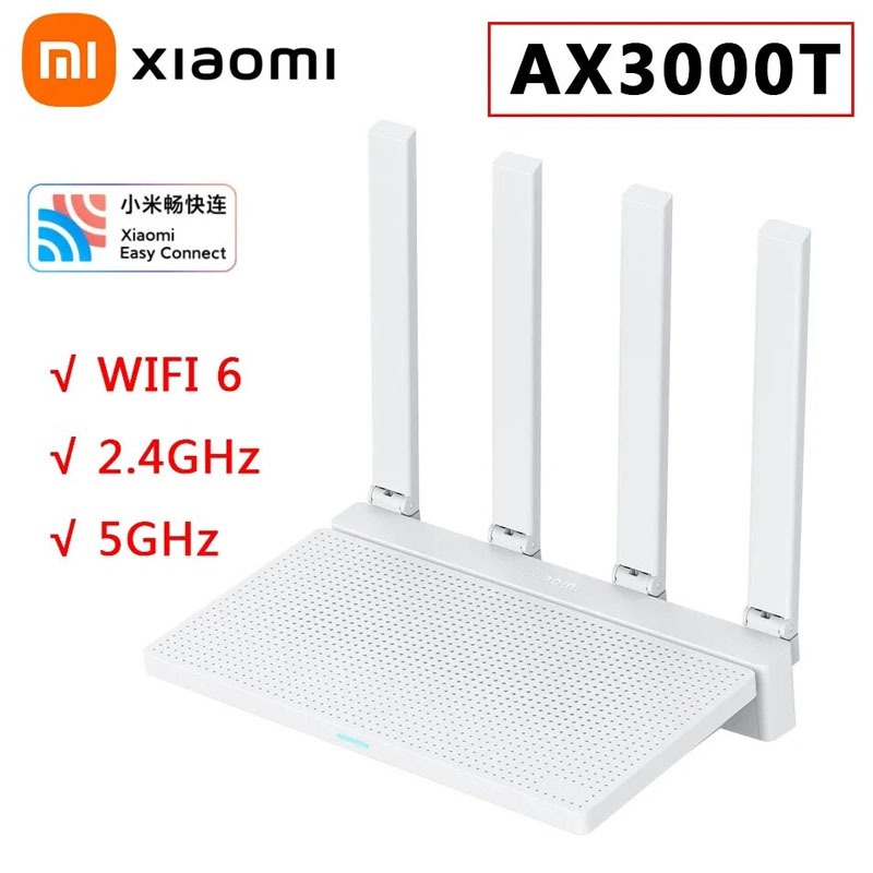 Xiaomi router AX3000T white home gigabit high-speed dual-band wifi6 ...