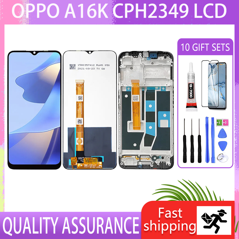 Original For OPPO A16K CPH2349 LCD Display Screen With Frame Display ...