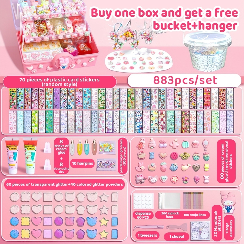 【Local Delivery】Guka Guka Set Guka Keychain Set Diy Kit Kids Tools 咕卡 ...
