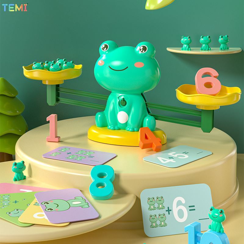 TEMI Frog Scale Match Counting Leaning Activity Balance Toy Educational ...