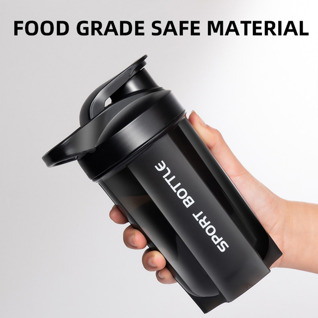 Fitness Protein Shaker Cup 500ml– Portable Sports Mug with 304 ...