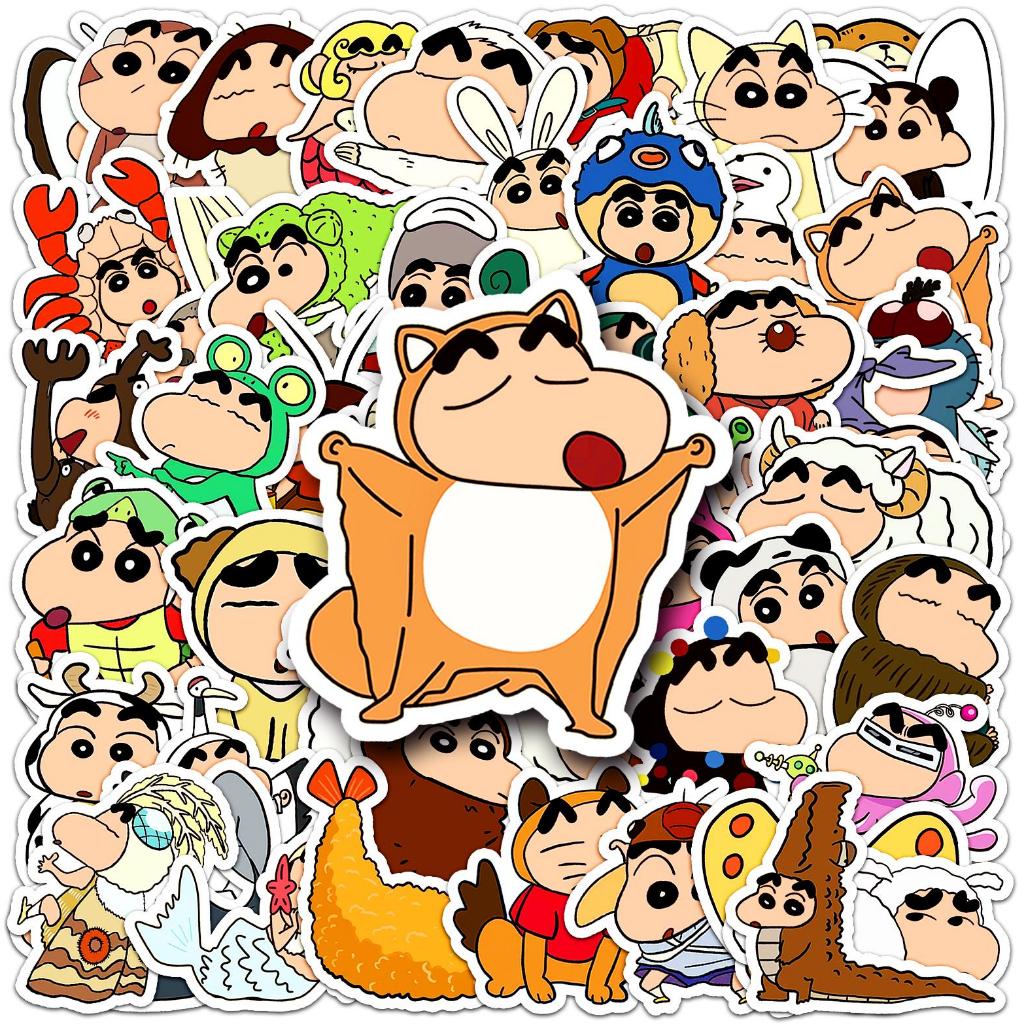 50Piece Funny Cartoon Crayon Shin-chan Stickers Waterproof DIY For ...