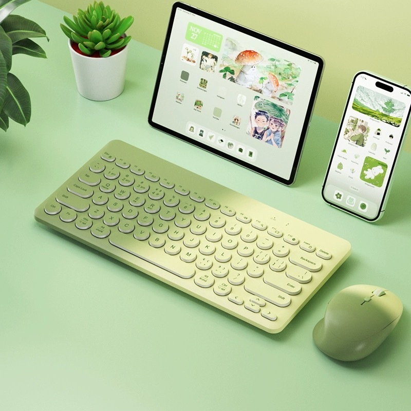 Original BOW 2.4G Wireless Keyboard and Mouse Combo Set plug and play ...