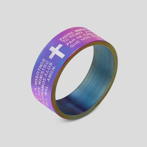 10pieces Stainless steel jewelry, Jesus Christ gold cross ring, men's ...