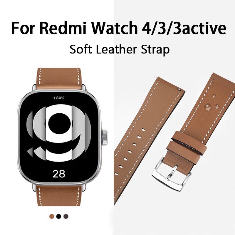 22mm Luxury Leather Strap for Redmi Watch 4/5active /3active Bracelet ...