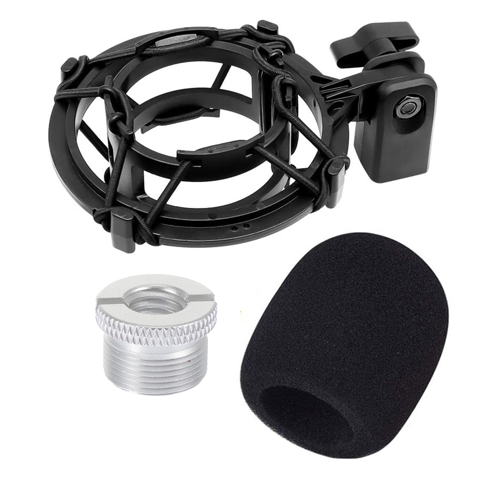 Universal Microphone Shock Mount, Mic Clip Holder Mount for Diameter 4 ...