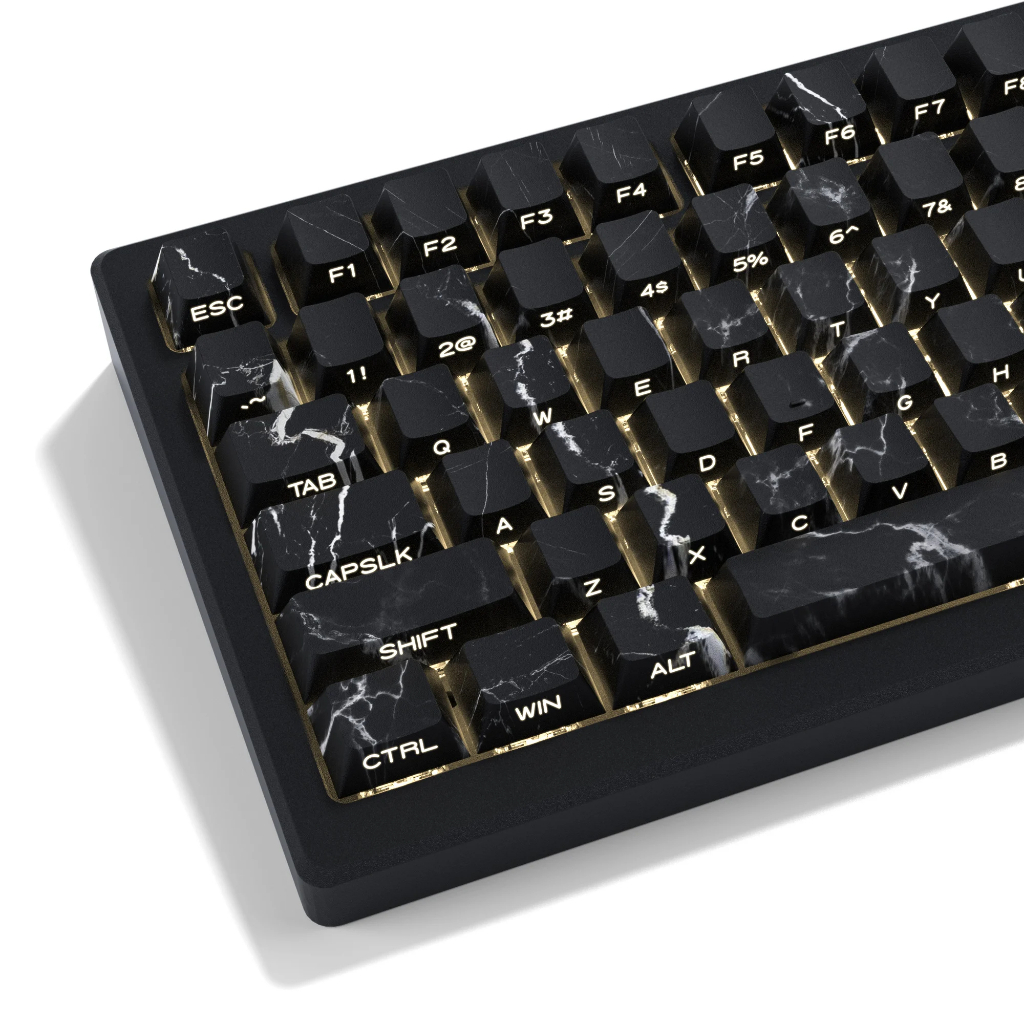 136 Custom Keys Dye Sub Keycaps Side Printed South Shine Through Keycap ...