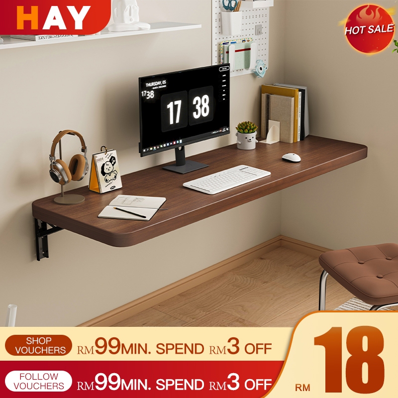 Foldable Table Meja Lipat Wall Mounted Table Foldable Wall Rack Meja ...