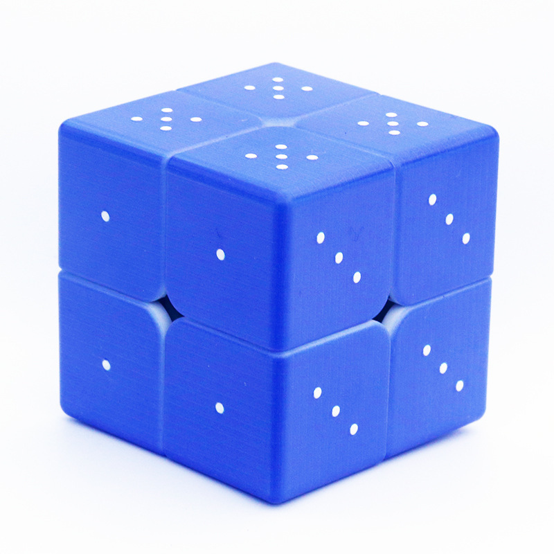 Speed Cube 2x2 3D Relief Effect Braille Magic Cube Puzzle,IQ Games ...