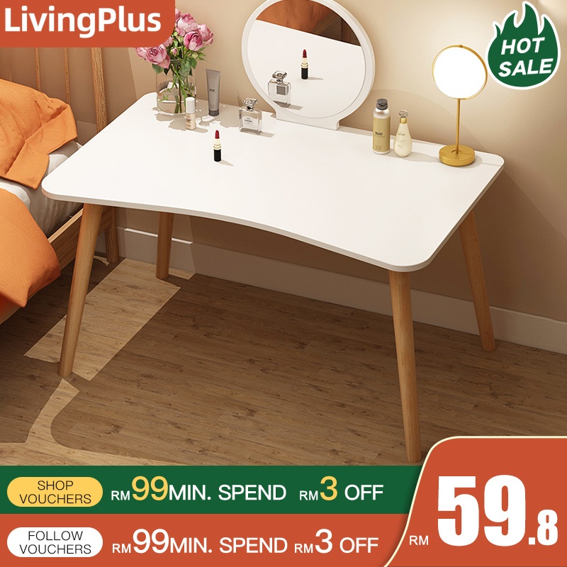 Meja Solek Dressing Table 80/100/120CM Vanity Table Study Desk Living ...