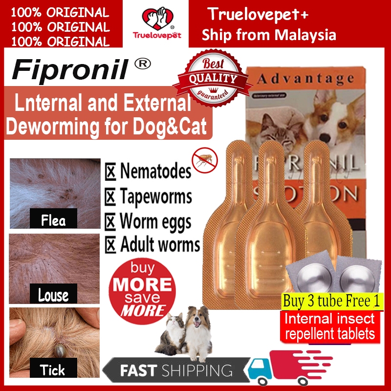 Fipronil Flea Drop for Cats Ubat Kutu Kucing Ubat Kutu Kucing Paling ...
