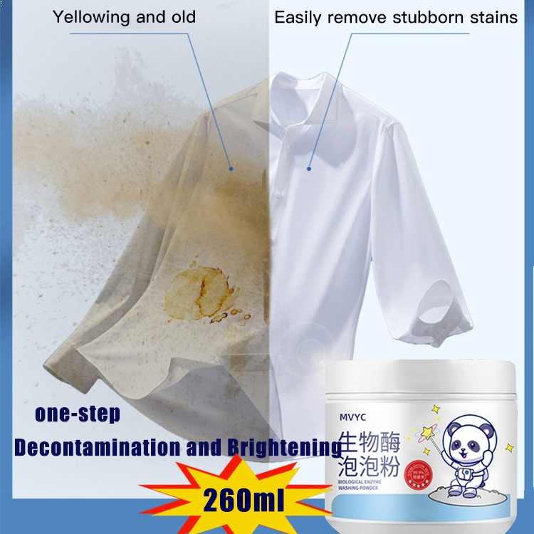 Biological enzyme washing powder Oxygen Bubble Powder for Hand and ...