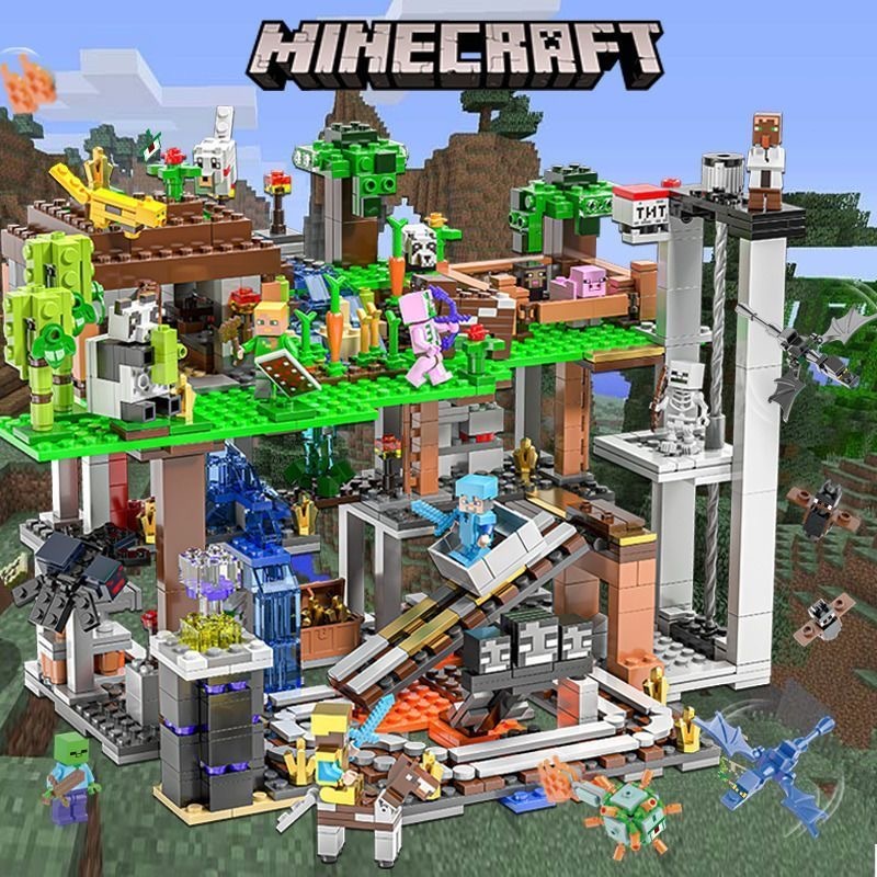 Compatible with Lego Minecraft Series Organs Cave Mine Tree House ...