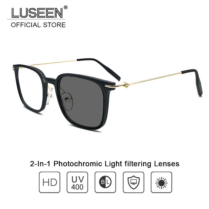 LUSEEN Cermin Mata Anti Silau Eyeglass For Woman And Men TR Spectacles ...