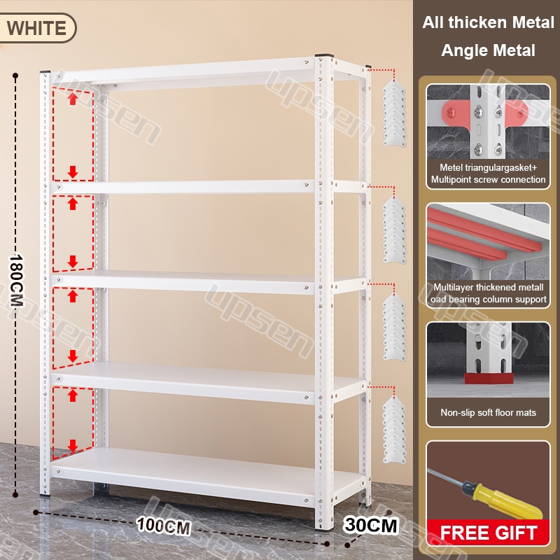UPSEN Home kitchen Store Storage Rack metal rack heavy duty metal rack ...
