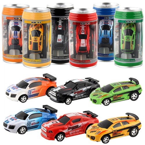 Mini Coke Can Speed Rc Radio Remote Conrtol Micro Racing Car with Led ...