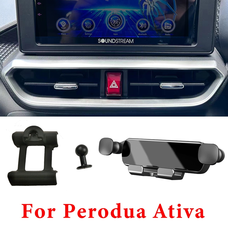 For Perodua Ativa Car Phone Holder 2021 2022 2023 2024 Gravity Air Vent ...
