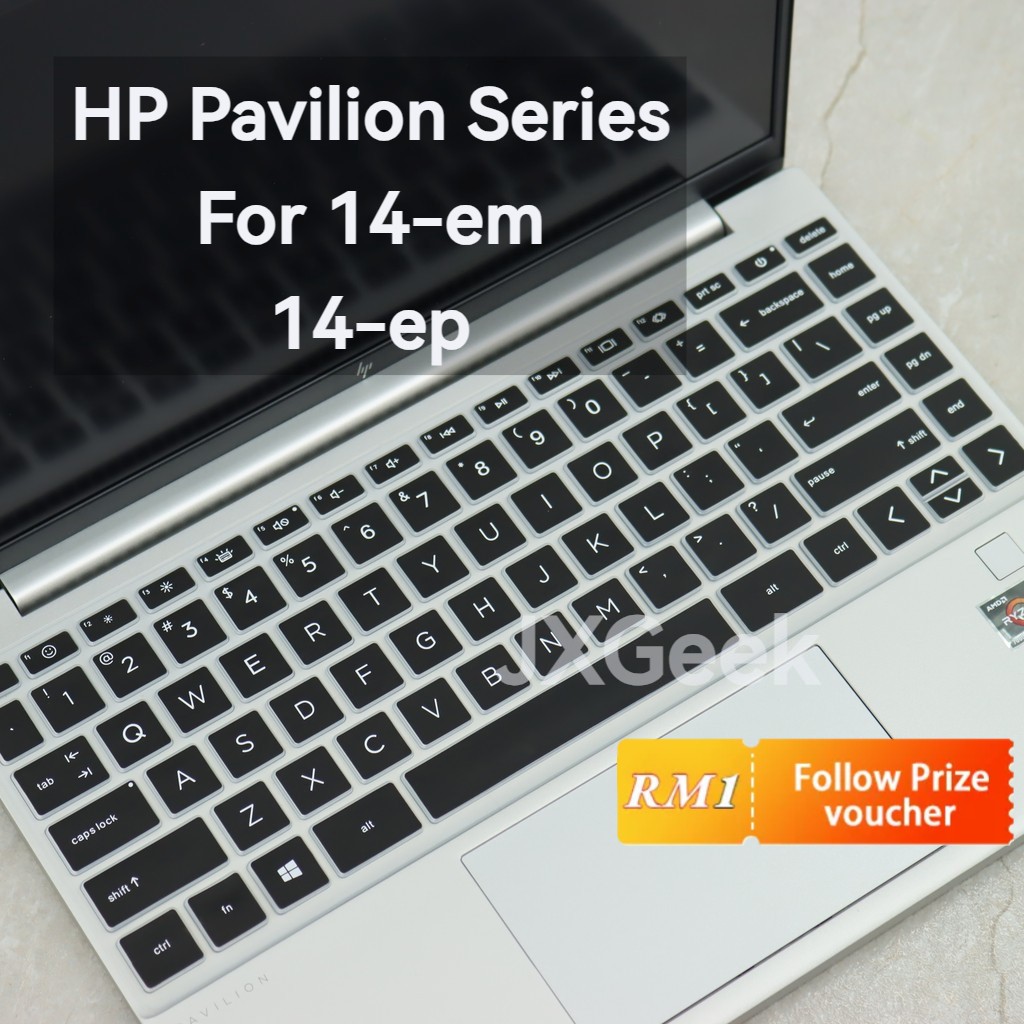 Keyboard Cover HP Pavilion Laptop 14-em 14-ep 14-ek x360 New Silicone ...